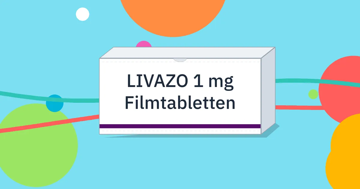 Symbolbild: Packung mit der Aufschrift LIVAZO 1 mg Filmtabletten (PZN 11613906) – Verfügbarkeit und Bezug in Apotheken in Frankfurt am Main