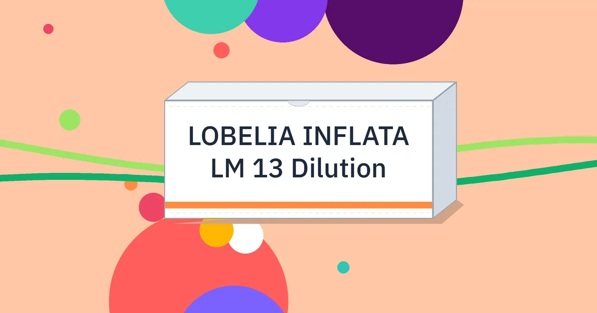 Symbolbild: Packung mit der Aufschrift LOBELIA INFLATA LM 13 Dilution (PZN 13533844) – Verfügbarkeit und Bezug in Apotheken in Frankfurt am Main