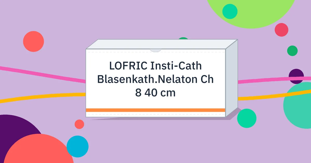 Symbolbild: Packung mit der Aufschrift LOFRIC Insti-Cath Blasenkath.Nelaton Ch 8 40 cm (PZN 15630623) – Verfügbarkeit und Bezug in Apotheken in Frankfurt am Main
