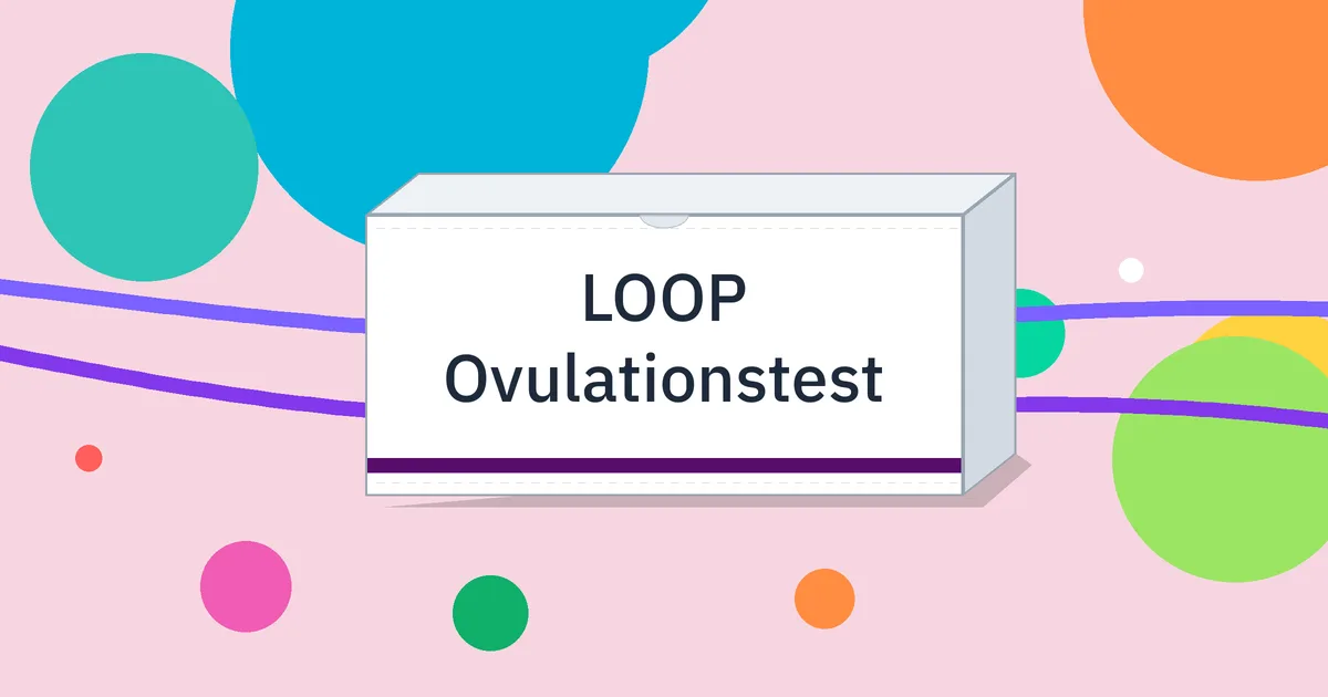 Symbolbild: Packung mit der Aufschrift LOOP Ovulationstest (PZN 01746434) – Verfügbarkeit und Bezug in Apotheken in Frankfurt am Main