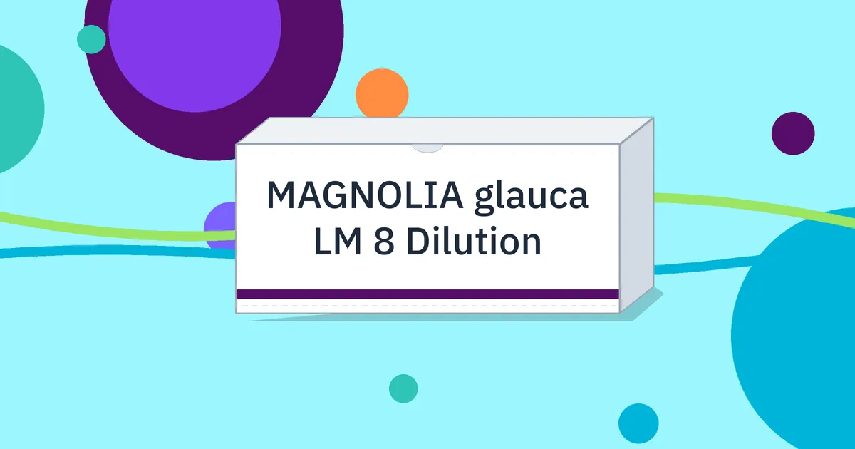 Symbolbild: Packung mit der Aufschrift MAGNOLIA glauca LM 8 Dilution (PZN 13539367) – Verfügbarkeit und Bezug in Apotheken in Frankfurt am Main