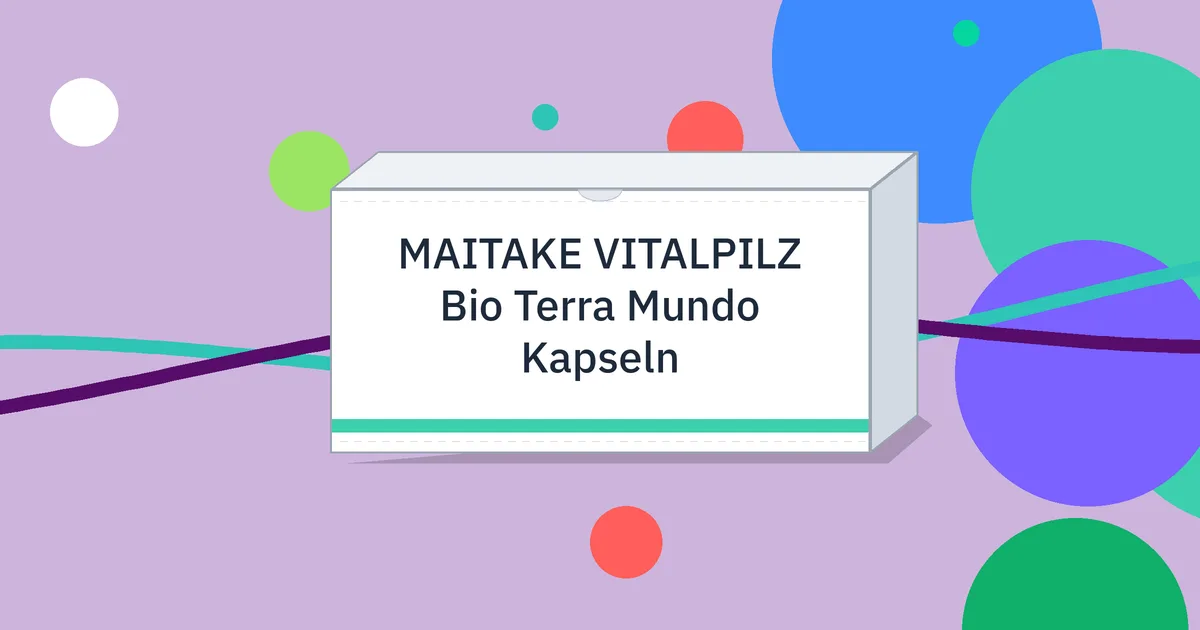 Symbolbild: Packung mit der Aufschrift MAITAKE VITALPILZ Bio Terra Mundo Kapseln (PZN 07591725) – Verfügbarkeit und Bezug in Apotheken in Frankfurt am Main