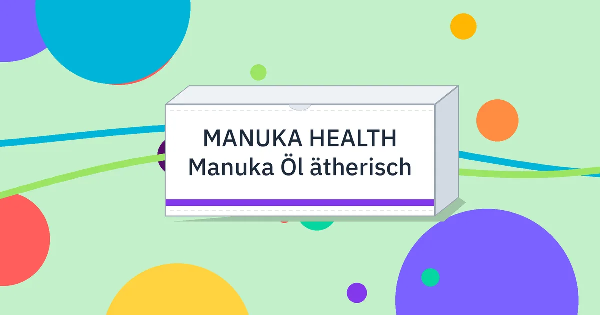 Symbolbild: Packung mit der Aufschrift MANUKA HEALTH Manuka Öl ätherisch (PZN 15875052) – Verfügbarkeit und Bezug in Apotheken in Frankfurt am Main