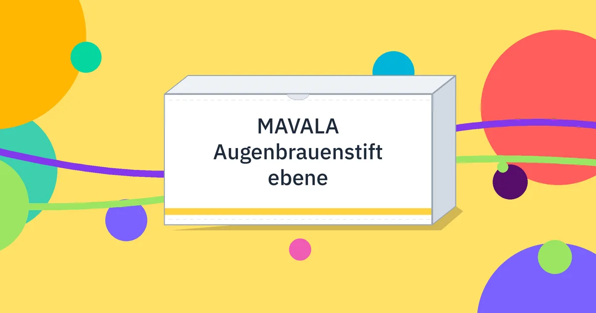 Symbolbild: Packung mit der Aufschrift MAVALA Augenbrauenstift ebene (PZN 20718751) – Verfügbarkeit und Bezug in Apotheken in Frankfurt am Main