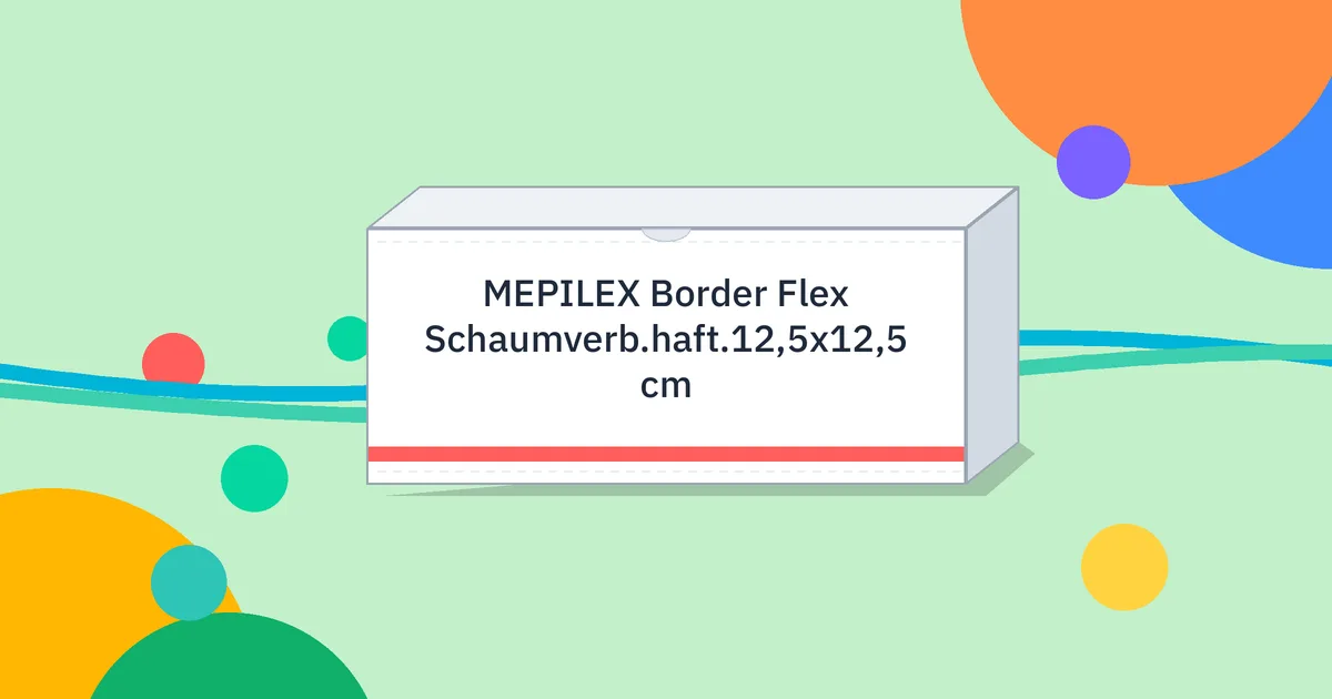 Symbolbild: Packung mit der Aufschrift MEPILEX Border Flex Schaumverb.haft.12,5x12,5 cm (PZN 18664605) – Verfügbarkeit und Bezug in Apotheken in Frankfurt am Main