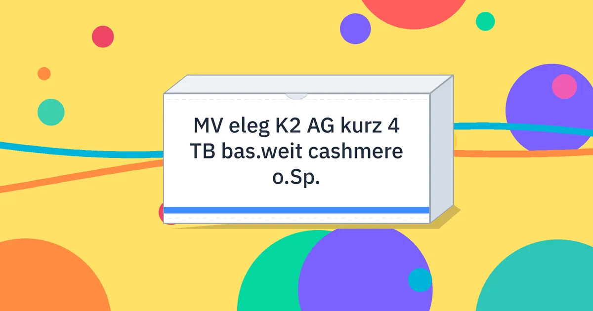 Symbolbild: Packung mit der Aufschrift MV eleg K2 AG kurz 4 TB bas.weit cashmere o.Sp. (PZN 15273548) – Verfügbarkeit und Bezug in Apotheken in Frankfurt am Main