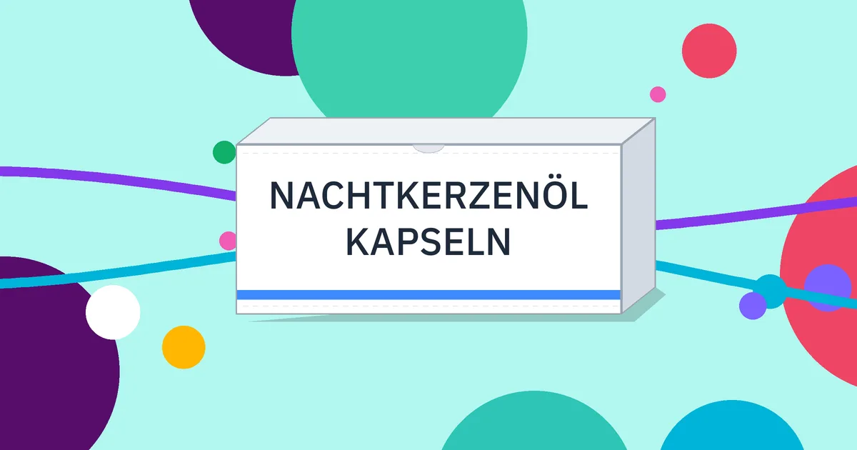 Symbolbild: Packung mit der Aufschrift NACHTKERZENÖL KAPSELN (PZN 10996236) – Verfügbarkeit und Bezug in Apotheken in Frankfurt am Main