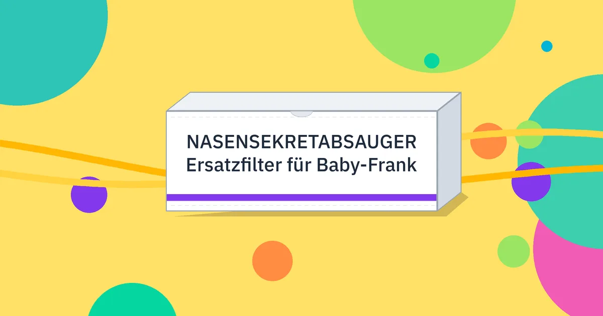 Symbolbild: Packung mit der Aufschrift NASENSEKRETABSAUGER Ersatzfilter für Baby-Frank (PZN 10795070) – Verfügbarkeit und Bezug in Apotheken in Frankfurt am Main