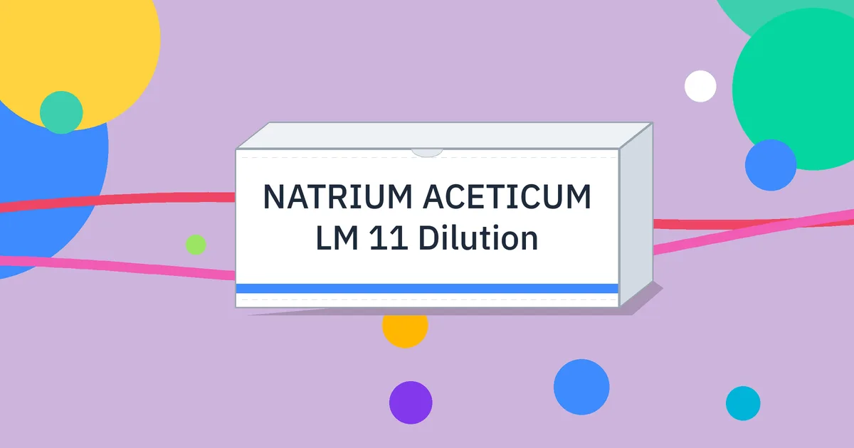 Symbolbild: Packung mit der Aufschrift NATRIUM ACETICUM LM 11 Dilution (PZN 12958926) – Verfügbarkeit und Bezug in Apotheken in Frankfurt am Main