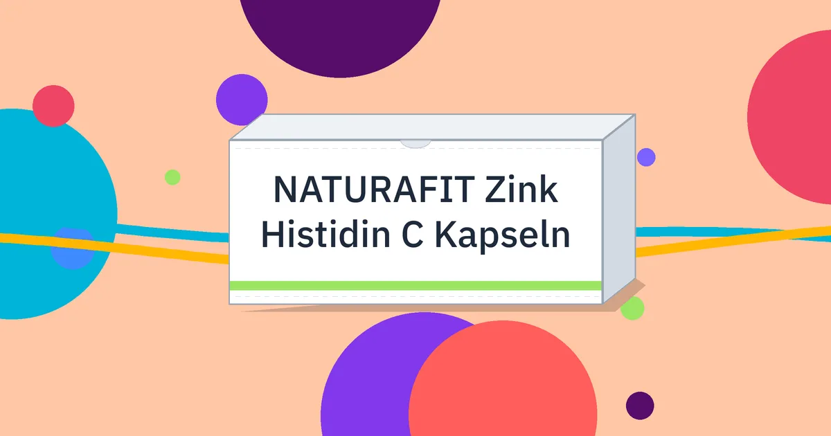 Symbolbild: Packung mit der Aufschrift NATURAFIT Zink Histidin C Kapseln (PZN 00541925) – Verfügbarkeit und Bezug in Apotheken in Frankfurt am Main