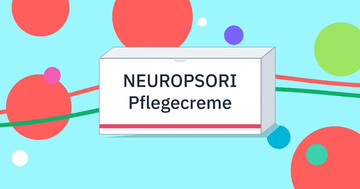 Symbolbild: Packung mit der Aufschrift NEUROPSORI Pflegecreme (PZN 09202828) – Verfügbarkeit und Bezug in Apotheken in Frankfurt am Main