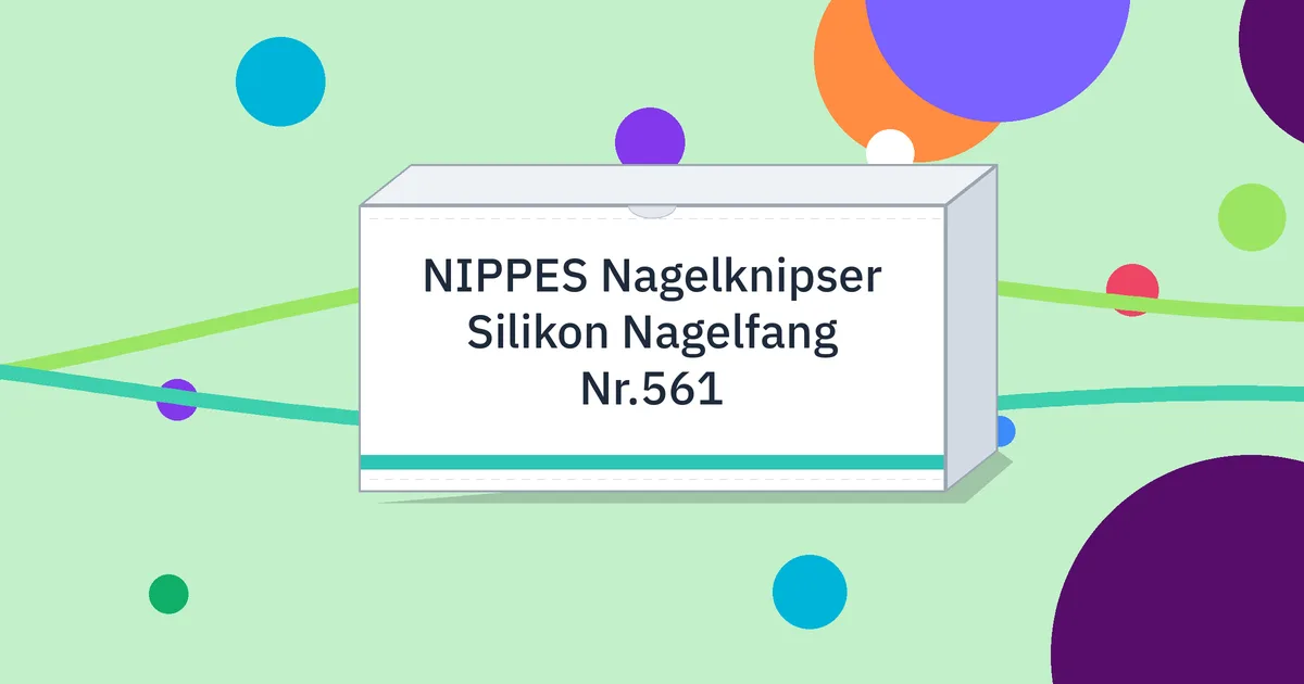 Symbolbild: Packung mit der Aufschrift NIPPES Nagelknipser Silikon Nagelfang Nr.561 (PZN 18787791) – Verfügbarkeit und Bezug in Apotheken in Frankfurt am Main