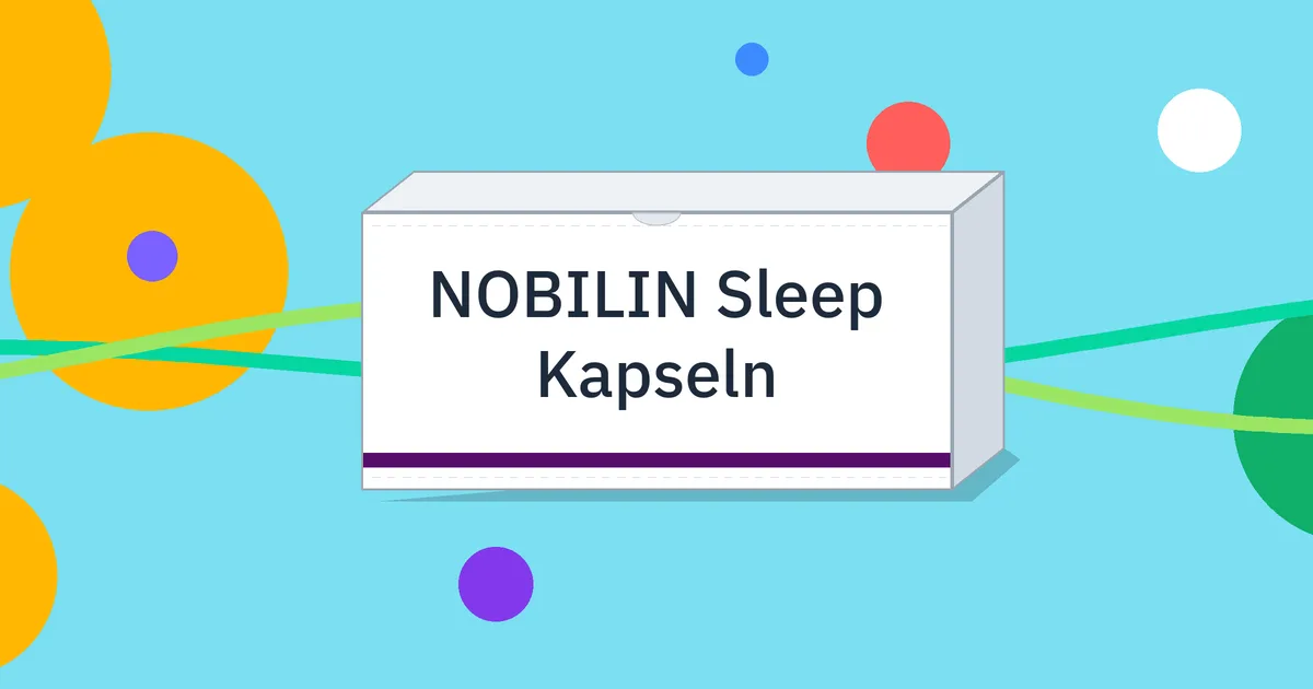 Symbolbild: Packung mit der Aufschrift NOBILIN Sleep Kapseln (PZN 18086031) – Verfügbarkeit und Bezug in Apotheken in Frankfurt am Main