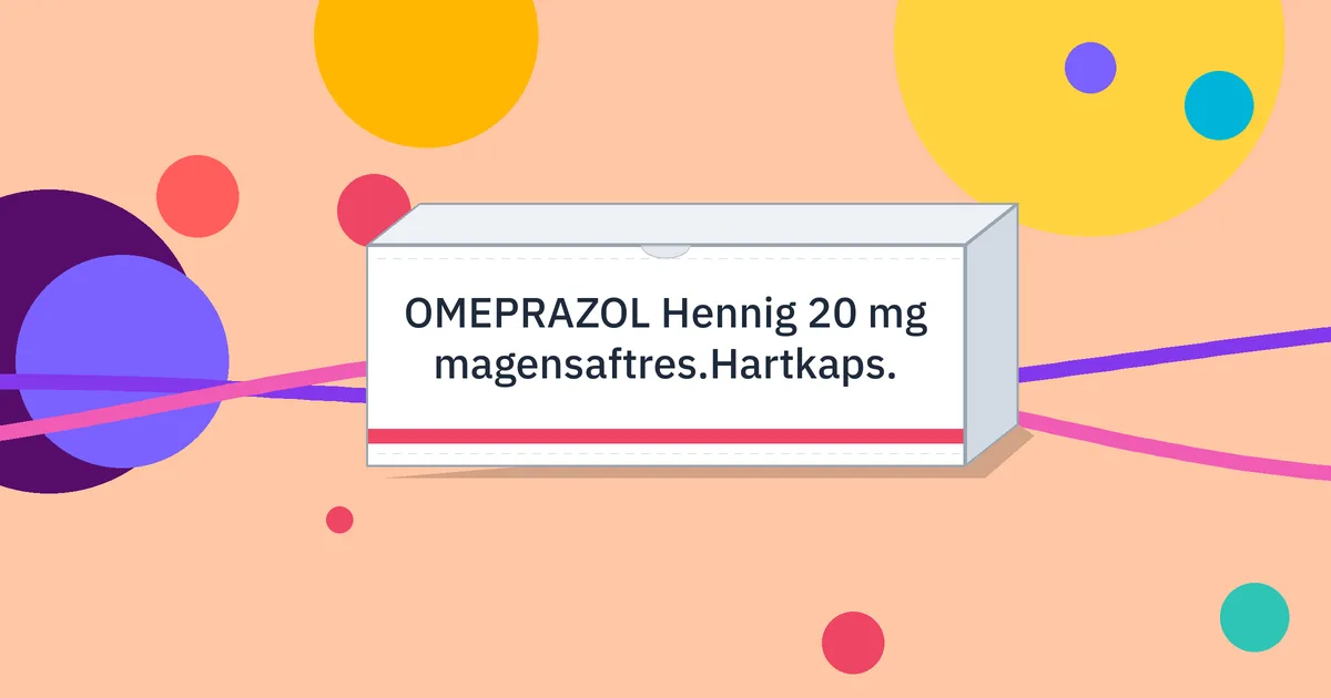 Symbolbild: Packung mit der Aufschrift OMEPRAZOL Hennig 20 mg magensaftres.Hartkaps. (PZN 02331296) – Verfügbarkeit und Bezug in Apotheken in Frankfurt am Main
