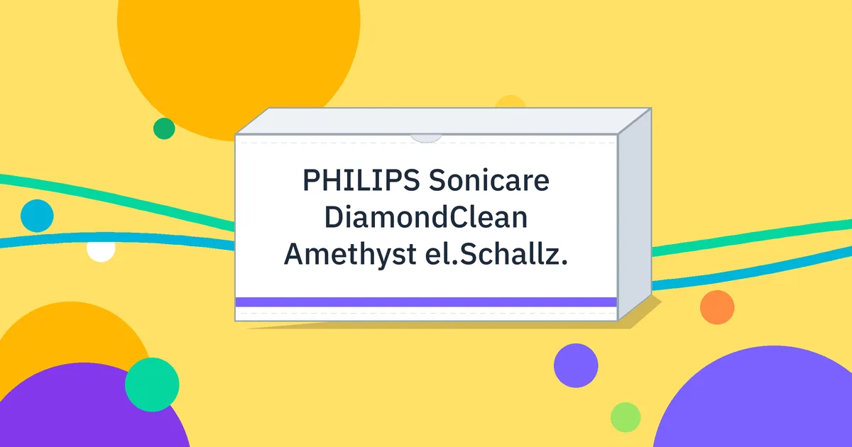 Symbolbild: Packung mit der Aufschrift PHILIPS Sonicare DiamondClean Amethyst el.Schallz. (PZN 12375478) – Verfügbarkeit und Bezug in Apotheken in Frankfurt am Main