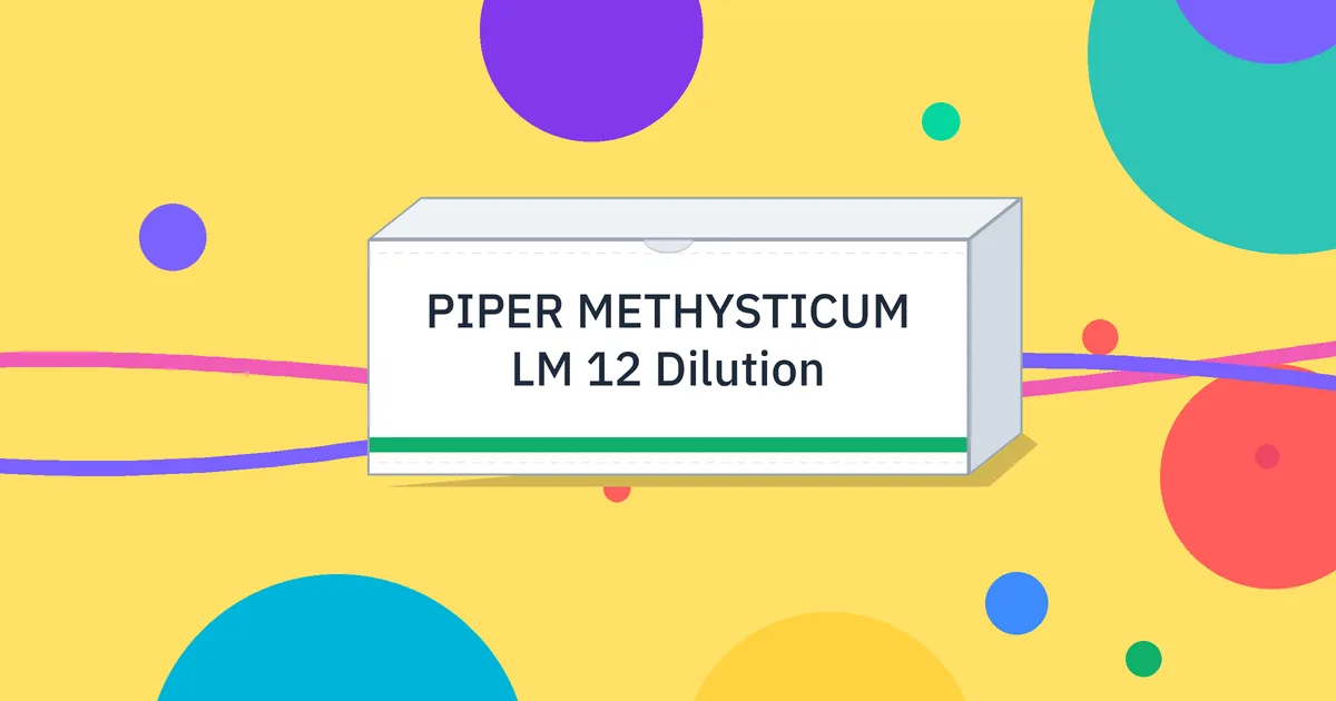Symbolbild: Packung mit der Aufschrift PIPER METHYSTICUM LM 12 Dilution (PZN 13643403) – Verfügbarkeit und Bezug in Apotheken in Frankfurt am Main