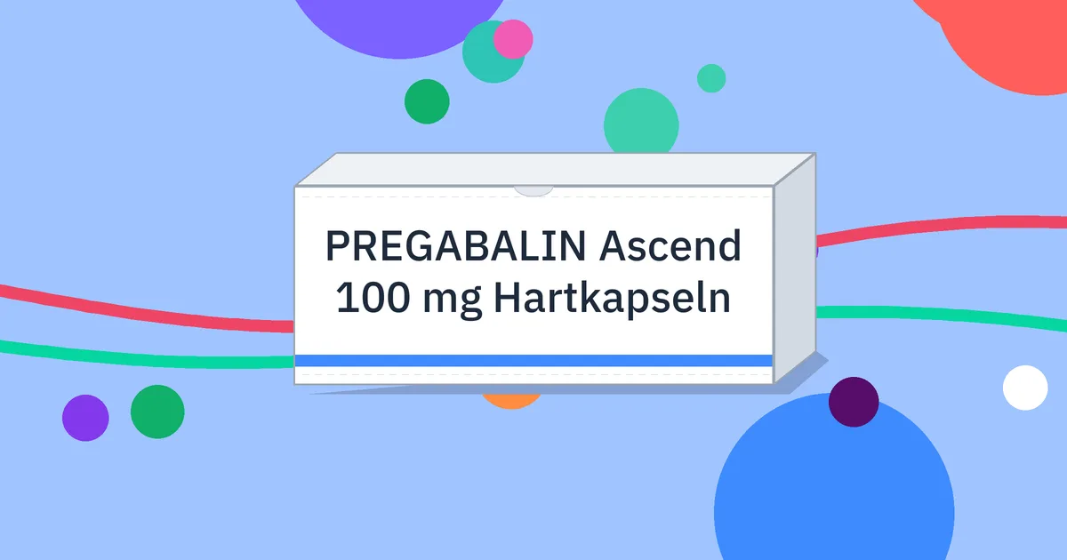 Symbolbild: Packung mit der Aufschrift PREGABALIN Ascend 100 mg Hartkapseln (PZN 16042408) – Verfügbarkeit und Bezug in Apotheken in Frankfurt am Main