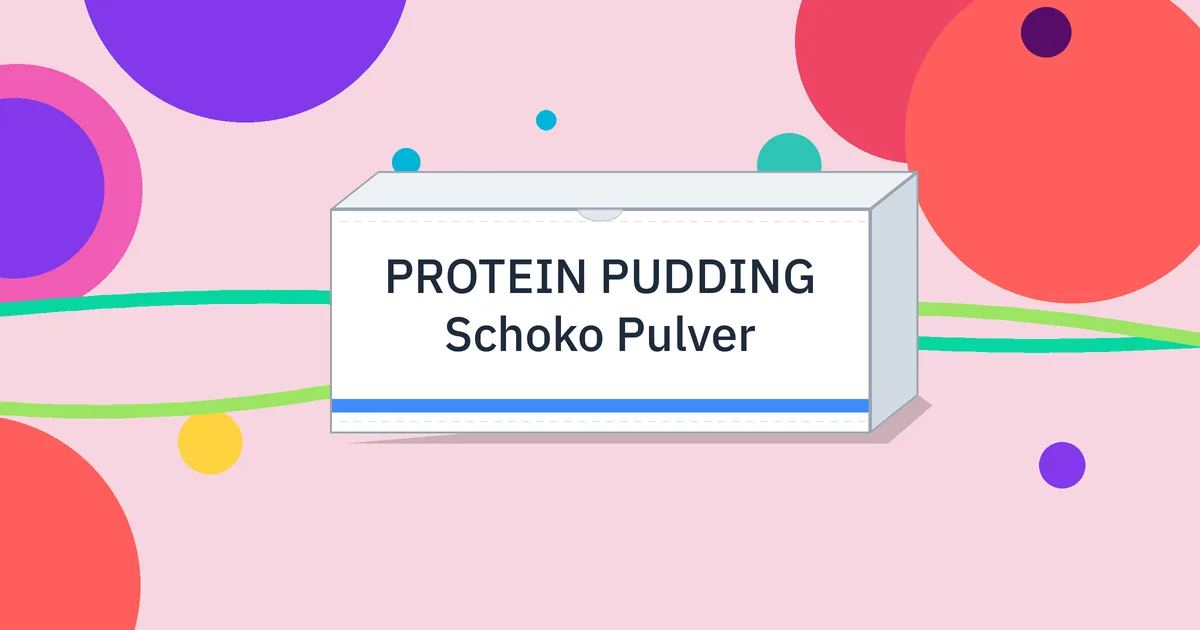 Symbolbild: Packung mit der Aufschrift PROTEIN PUDDING Schoko Pulver (PZN 13233680) – Verfügbarkeit und Bezug in Apotheken in Frankfurt am Main