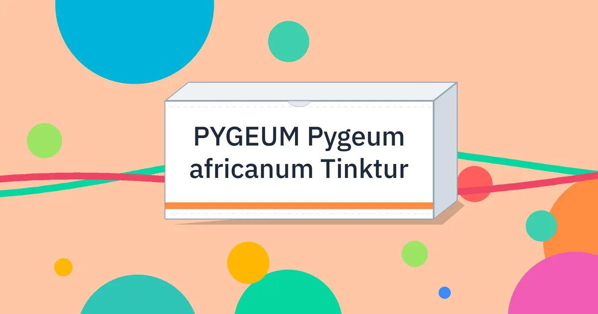 Symbolbild: Packung mit der Aufschrift PYGEUM Pygeum africanum Tinktur (PZN 18217875) – Verfügbarkeit und Bezug in Apotheken in Frankfurt am Main