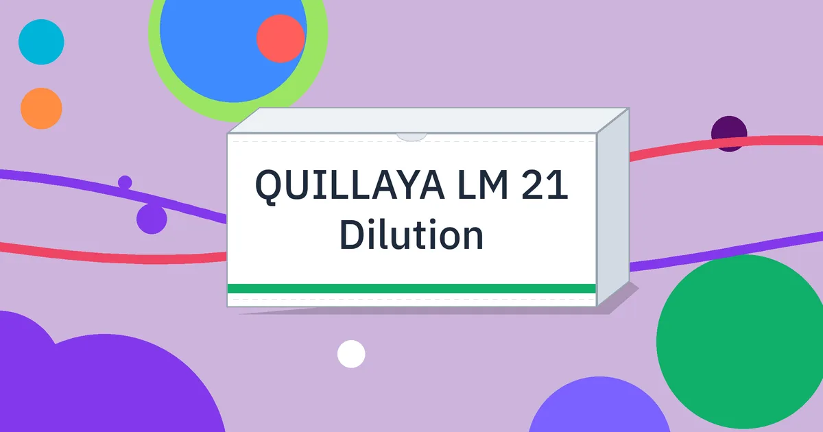 Symbolbild: Packung mit der Aufschrift QUILLAYA LM 21 Dilution (PZN 13675136) – Verfügbarkeit und Bezug in Apotheken in Frankfurt am Main