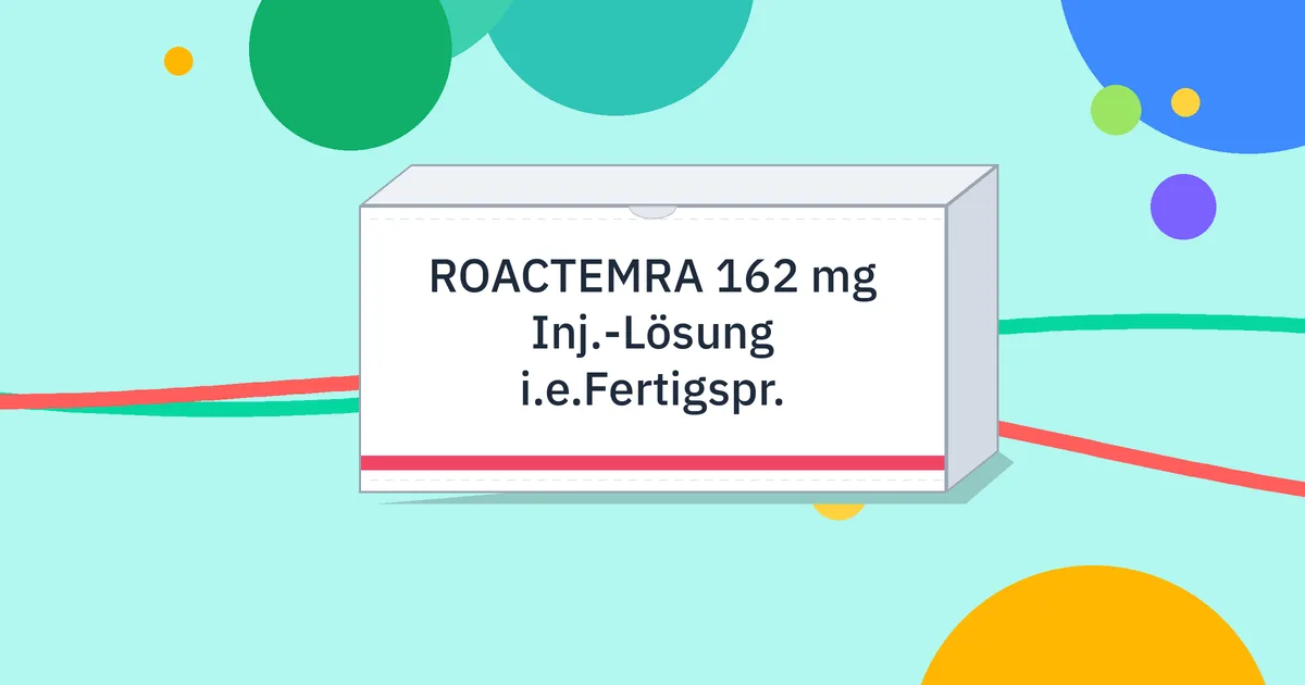 Symbolbild: Packung mit der Aufschrift ROACTEMRA 162 mg Inj.-Lösung i.e.Fertigspr. (PZN 11161195) – Verfügbarkeit und Bezug in Apotheken in Frankfurt am Main