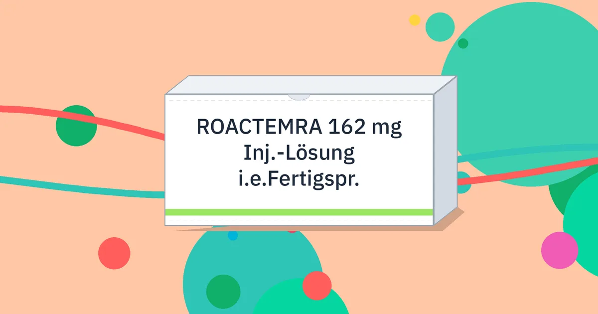Symbolbild: Packung mit der Aufschrift ROACTEMRA 162 mg Inj.-Lösung i.e.Fertigspr. (PZN 11536637) – Verfügbarkeit und Bezug in Apotheken in Frankfurt am Main