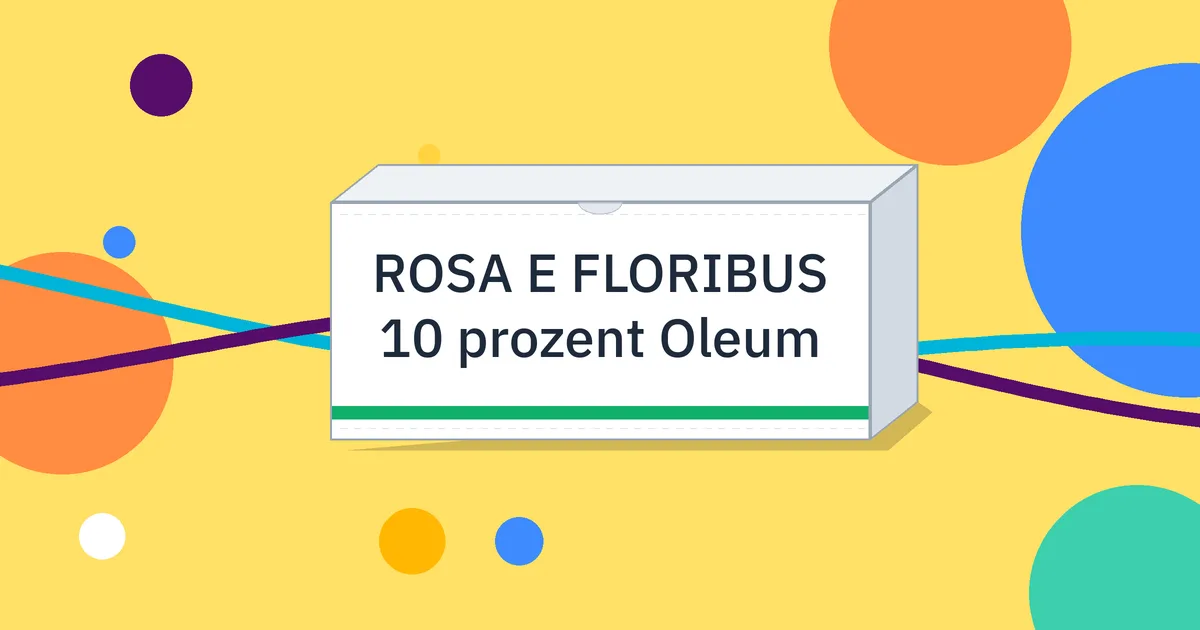 Symbolbild: Packung mit der Aufschrift ROSA E FLORIBUS 10 prozent Oleum (PZN 02088772) – Verfügbarkeit und Bezug in Apotheken in Frankfurt am Main