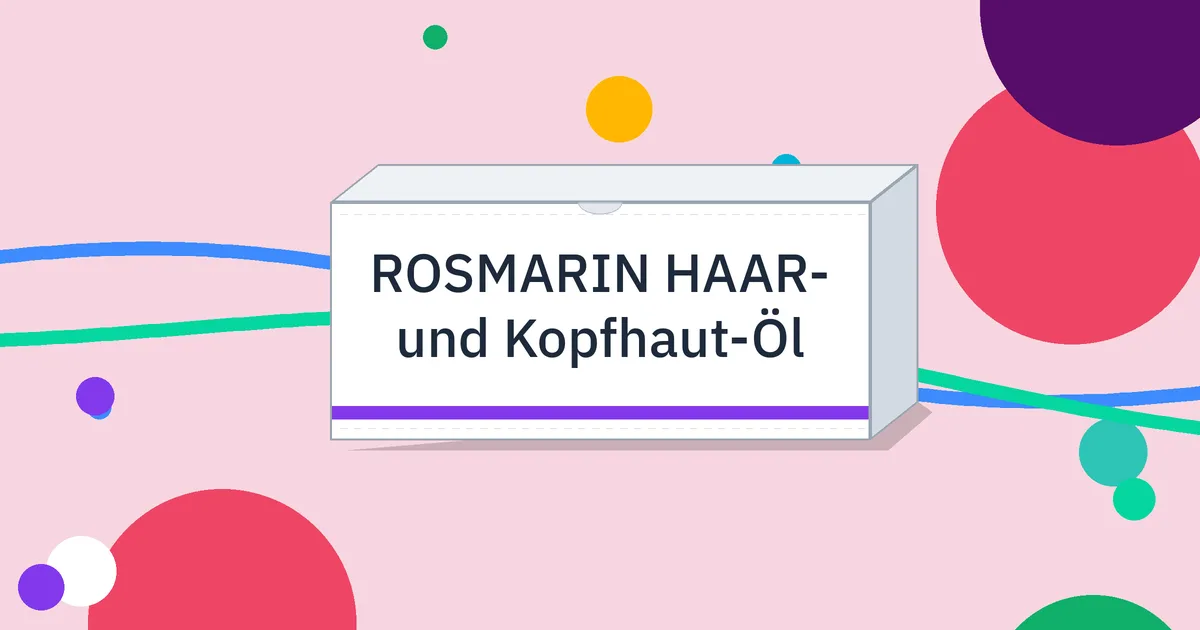 Symbolbild: Packung mit der Aufschrift ROSMARIN HAAR- und Kopfhaut-Öl (PZN 18830943) – Verfügbarkeit und Bezug in Apotheken in Frankfurt am Main