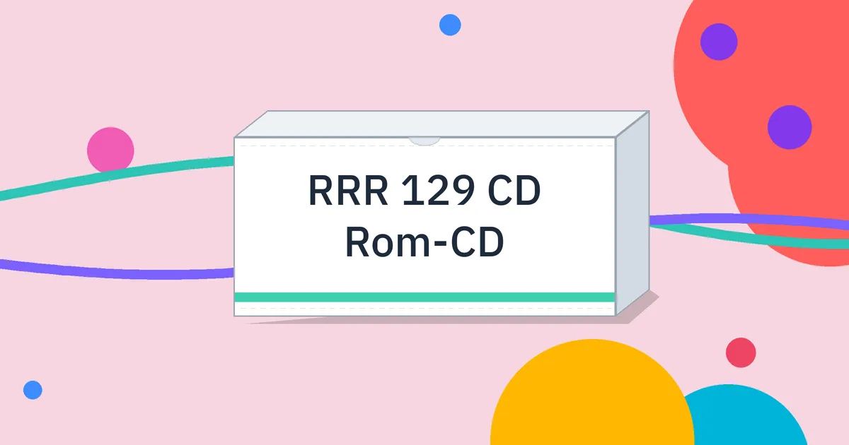 Symbolbild: Packung mit der Aufschrift RRR 129 CD Rom-CD (PZN 05975657) – Verfügbarkeit und Bezug in Apotheken in Frankfurt am Main