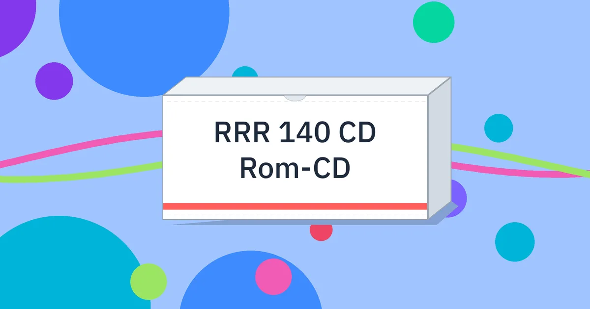 Symbolbild: Packung mit der Aufschrift RRR 140 CD Rom-CD (PZN 05975781) – Verfügbarkeit und Bezug in Apotheken in Frankfurt am Main