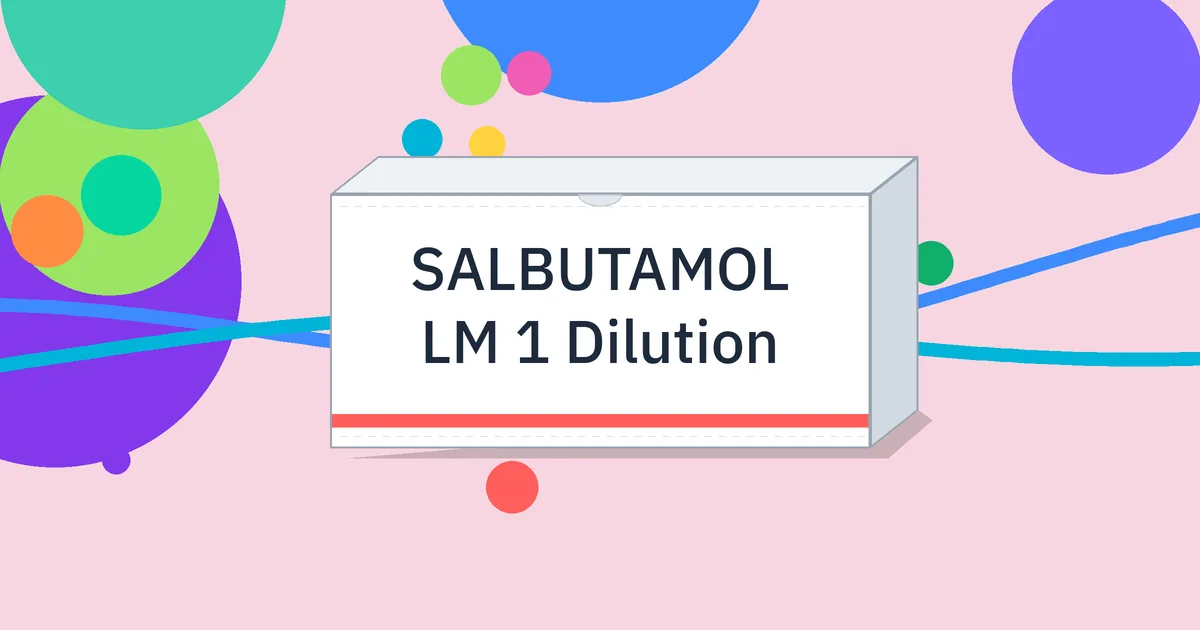 Symbolbild: Packung mit der Aufschrift SALBUTAMOL LM 1 Dilution (PZN 13177036) – Verfügbarkeit und Bezug in Apotheken in Frankfurt am Main