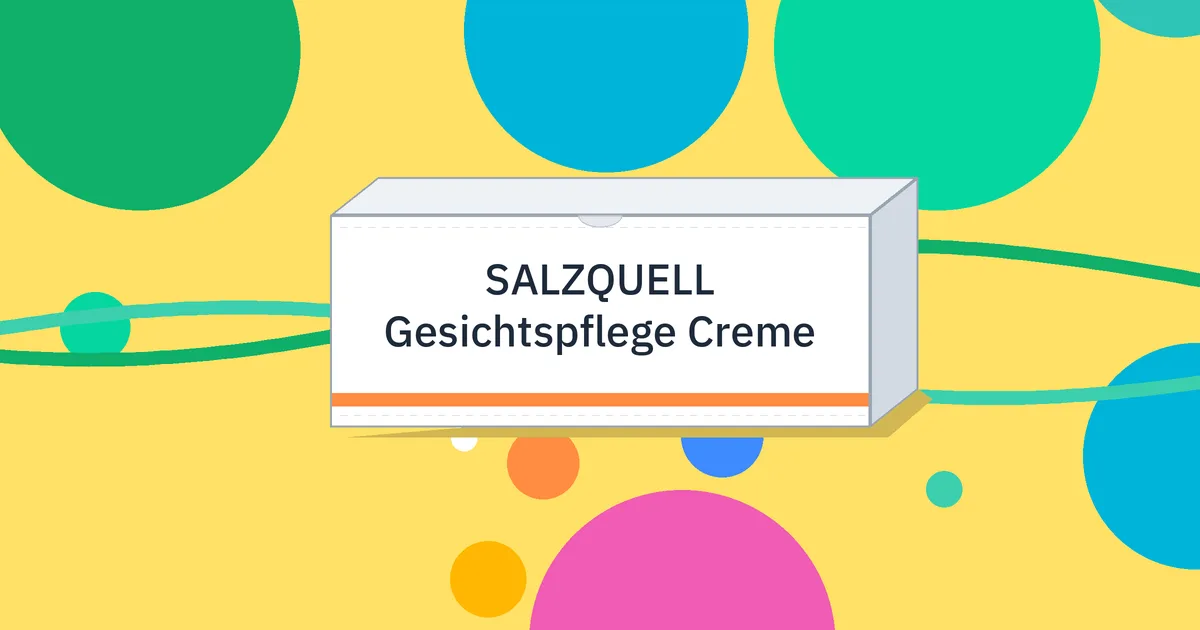 Symbolbild: Packung mit der Aufschrift SALZQUELL Gesichtspflege Creme (PZN 13503286) – Verfügbarkeit und Bezug in Apotheken in Frankfurt am Main
