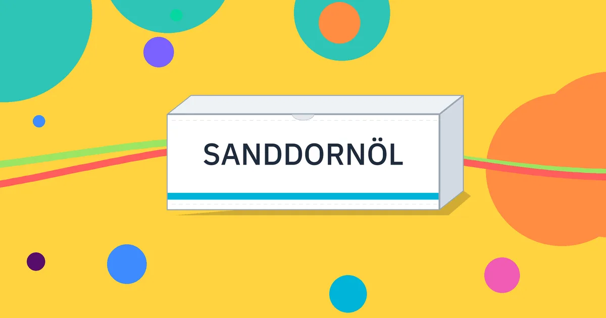 Symbolbild: Packung mit der Aufschrift SANDDORNÖL (PZN 08924838) – Verfügbarkeit und Bezug in Apotheken in Frankfurt am Main