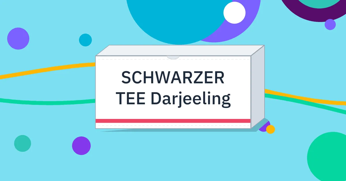 Symbolbild: Packung mit der Aufschrift SCHWARZER TEE Darjeeling (PZN 02459501) – Verfügbarkeit und Bezug in Apotheken in Frankfurt am Main