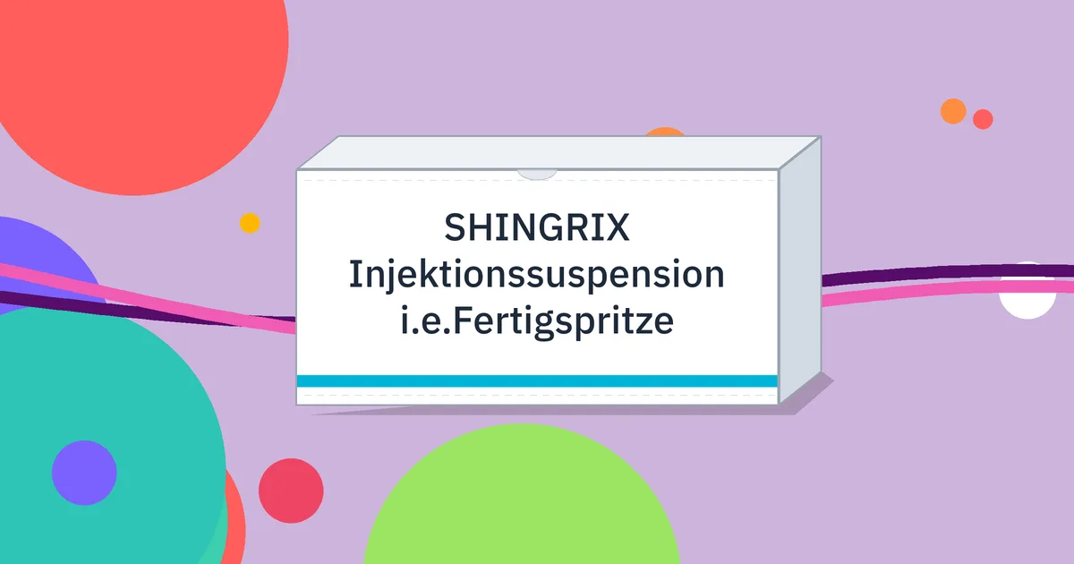 Symbolbild: Packung mit der Aufschrift SHINGRIX Injektionssuspension i.e.Fertigspritze (PZN 19797604) – Verfügbarkeit und Bezug in Apotheken in Frankfurt am Main