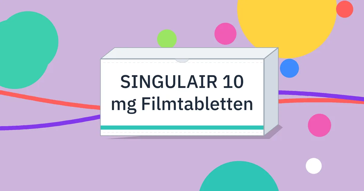Symbolbild: Packung mit der Aufschrift SINGULAIR 10 mg Filmtabletten (PZN 03644867) – Verfügbarkeit und Bezug in Apotheken in Frankfurt am Main