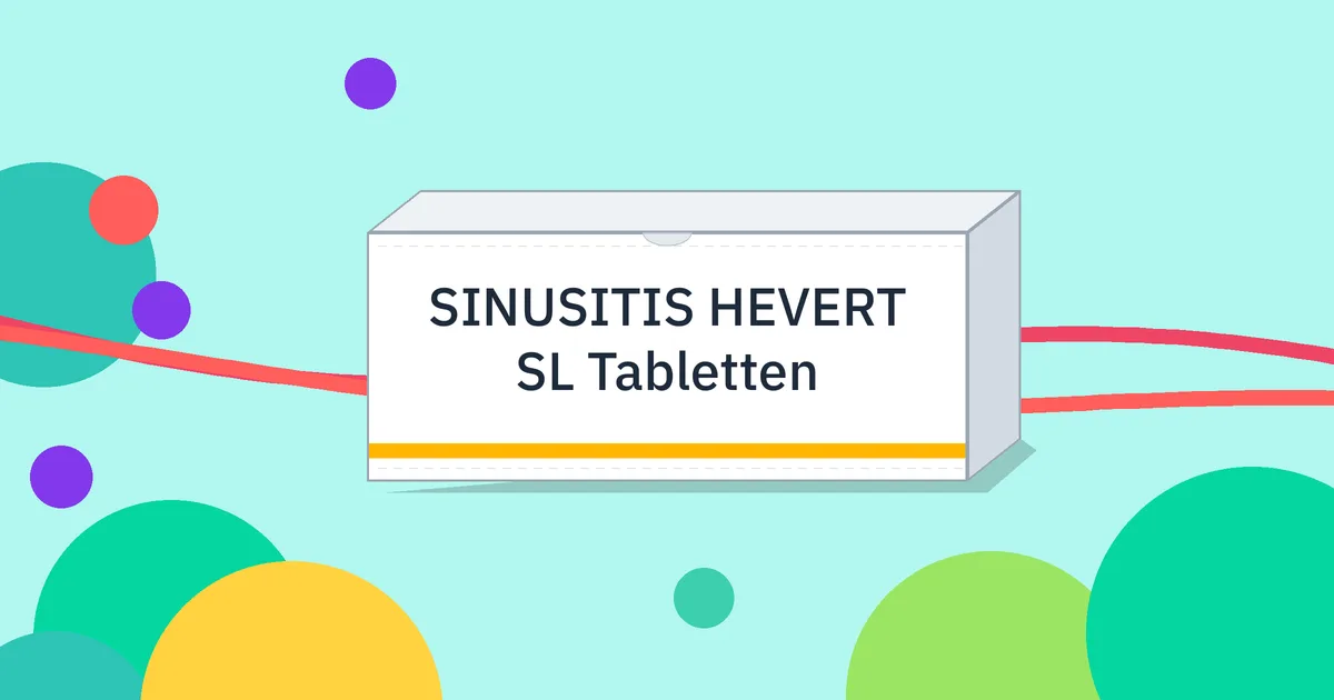 Symbolbild: Packung mit der Aufschrift SINUSITIS HEVERT SL Tabletten (PZN 02785005) – Verfügbarkeit und Bezug in Apotheken in Frankfurt am Main