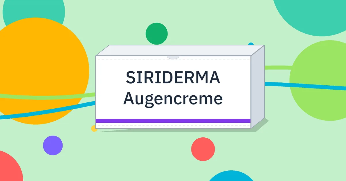 Symbolbild: Packung mit der Aufschrift SIRIDERMA Augencreme (PZN 17561240) – Verfügbarkeit und Bezug in Apotheken in Frankfurt am Main
