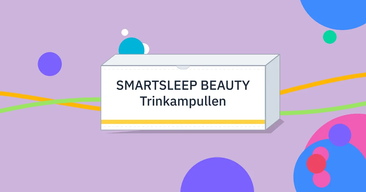 Symbolbild: Packung mit der Aufschrift SMARTSLEEP BEAUTY Trinkampullen (PZN 16874617) – Verfügbarkeit und Bezug in Apotheken in Frankfurt am Main