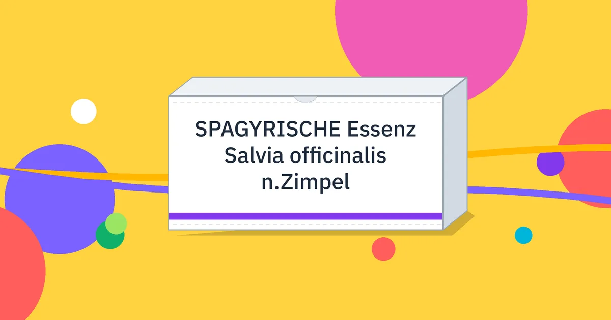Symbolbild: Packung mit der Aufschrift SPAGYRISCHE Essenz Salvia officinalis n.Zimpel (PZN 00917744) – Verfügbarkeit und Bezug in Apotheken in Frankfurt am Main
