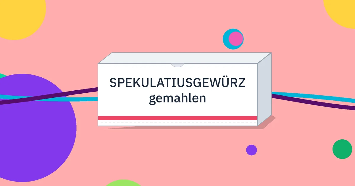 Symbolbild: Packung mit der Aufschrift SPEKULATIUSGEWÜRZ gemahlen (PZN 10810728) – Verfügbarkeit und Bezug in Apotheken in Frankfurt am Main