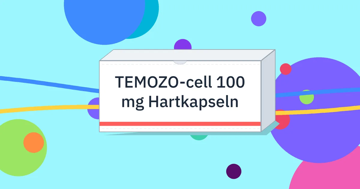 Symbolbild: Packung mit der Aufschrift TEMOZO-cell 100 mg Hartkapseln (PZN 06438074) – Verfügbarkeit und Bezug in Apotheken in Frankfurt am Main