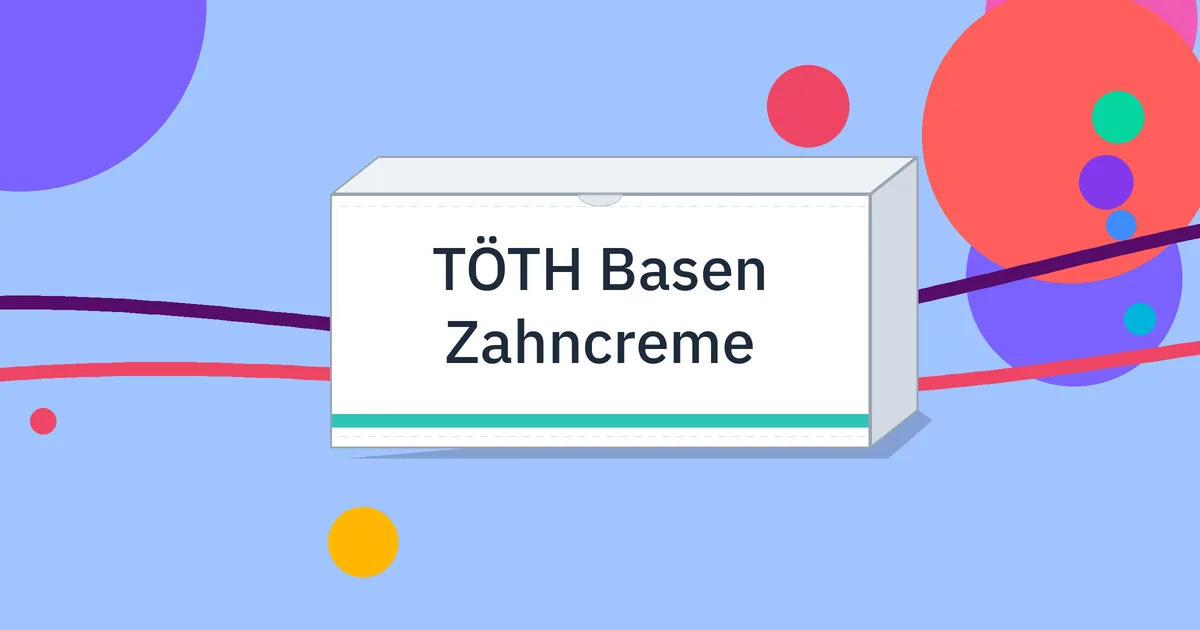 Symbolbild: Packung mit der Aufschrift TÖTH Basen Zahncreme (PZN 02290551) – Verfügbarkeit und Bezug in Apotheken in Frankfurt am Main