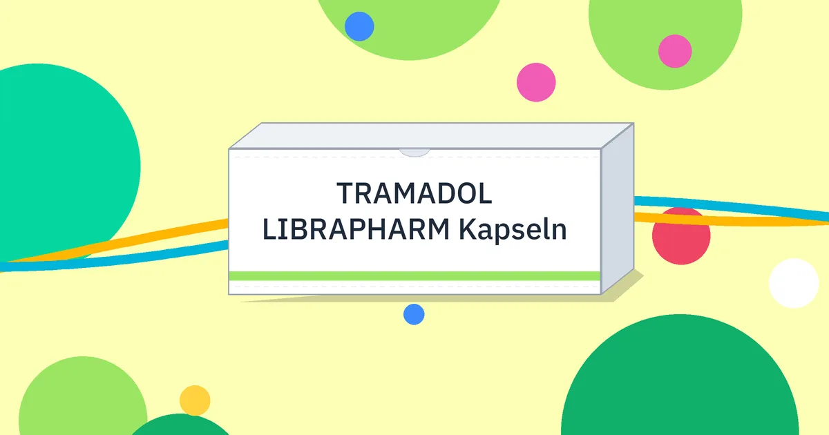 Symbolbild: Packung mit der Aufschrift TRAMADOL LIBRAPHARM Kapseln (PZN 06817914) – Verfügbarkeit und Bezug in Apotheken in Frankfurt am Main