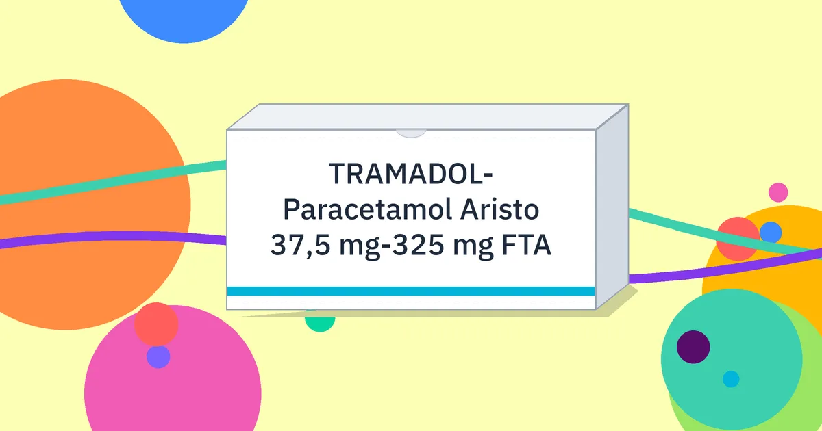 Symbolbild: Packung mit der Aufschrift TRAMADOL-Paracetamol Aristo 37,5 mg-325 mg FTA (PZN 11242663) – Verfügbarkeit und Bezug in Apotheken in Frankfurt am Main
