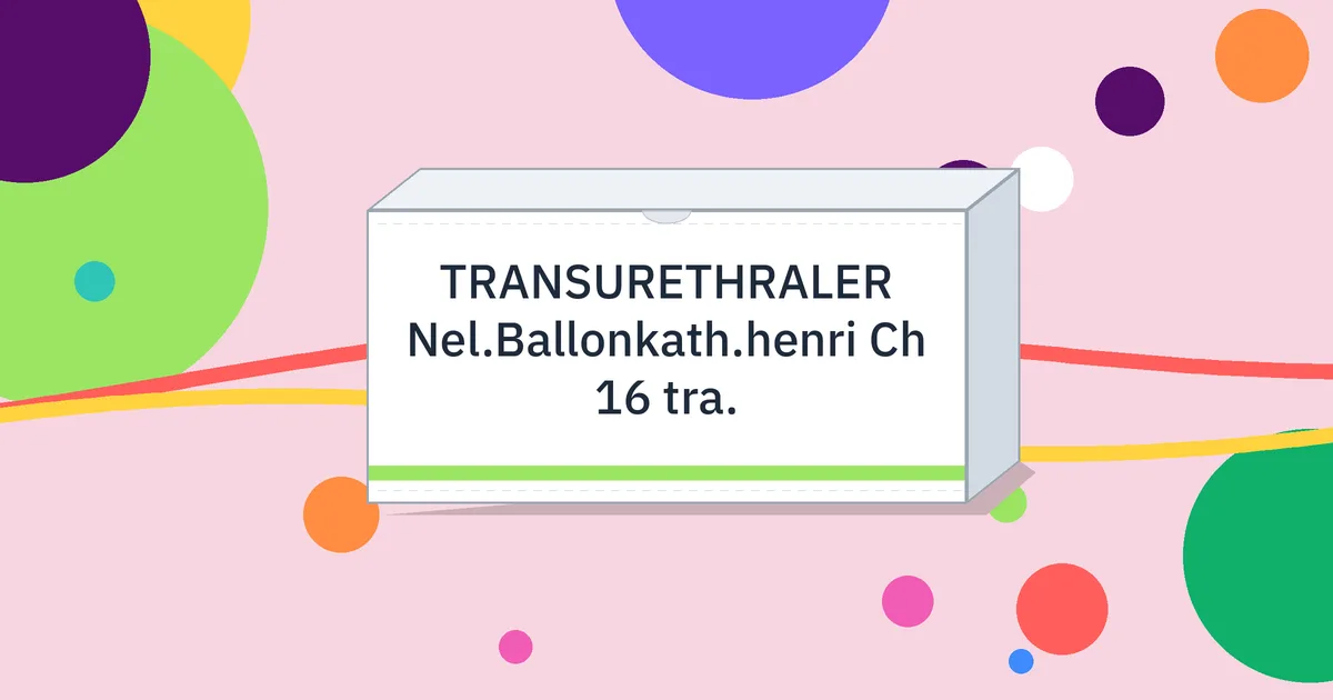 Symbolbild: Packung mit der Aufschrift TRANSURETHRALER Nel.Ballonkath.henri Ch 16 tra. (PZN 19950595) – Verfügbarkeit und Bezug in Apotheken in Frankfurt am Main