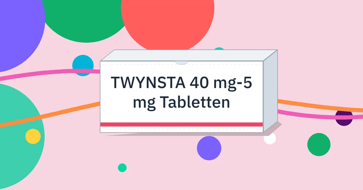 Symbolbild: Packung mit der Aufschrift TWYNSTA 40 mg-5 mg Tabletten (PZN 05547714) – Verfügbarkeit und Bezug in Apotheken in Frankfurt am Main