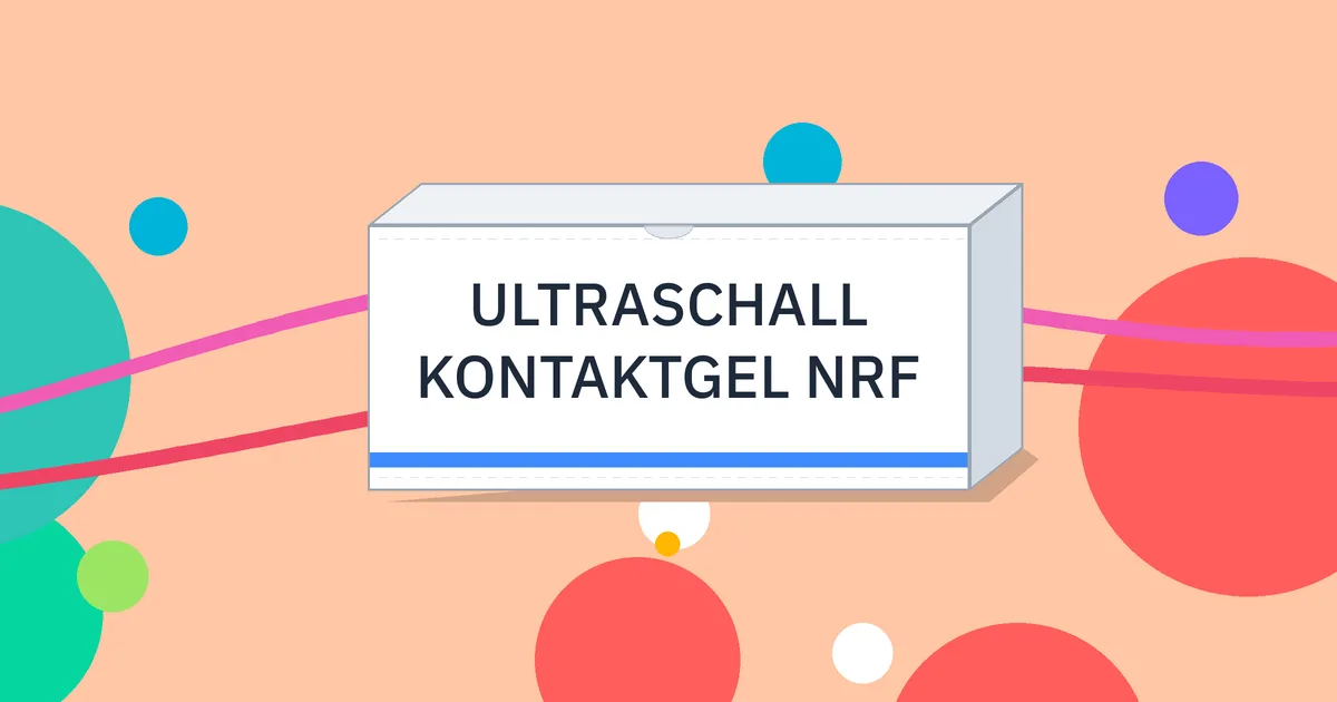 Symbolbild: Packung mit der Aufschrift ULTRASCHALL KONTAKTGEL NRF (PZN 03474997) – Verfügbarkeit und Bezug in Apotheken in Frankfurt am Main