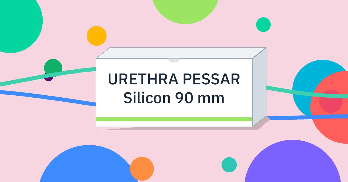 Symbolbild: Packung mit der Aufschrift URETHRA PESSAR Silicon 90 mm (PZN 07702573) – Verfügbarkeit und Bezug in Apotheken in Frankfurt am Main