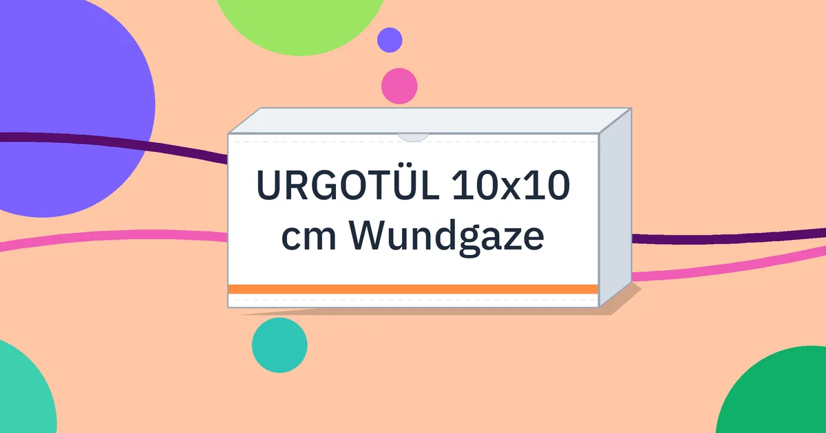 Symbolbild: Packung mit der Aufschrift URGOTÜL 10x10 cm Wundgaze (PZN 18328652) – Verfügbarkeit und Bezug in Apotheken in Frankfurt am Main